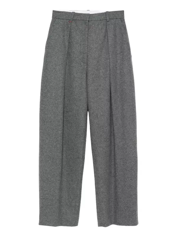 Victoria Beckham Pleated Trousers - Grey