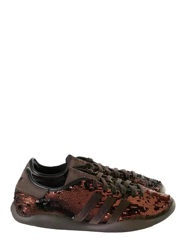 Adidas Sequin-embellished Sneakers - Brown