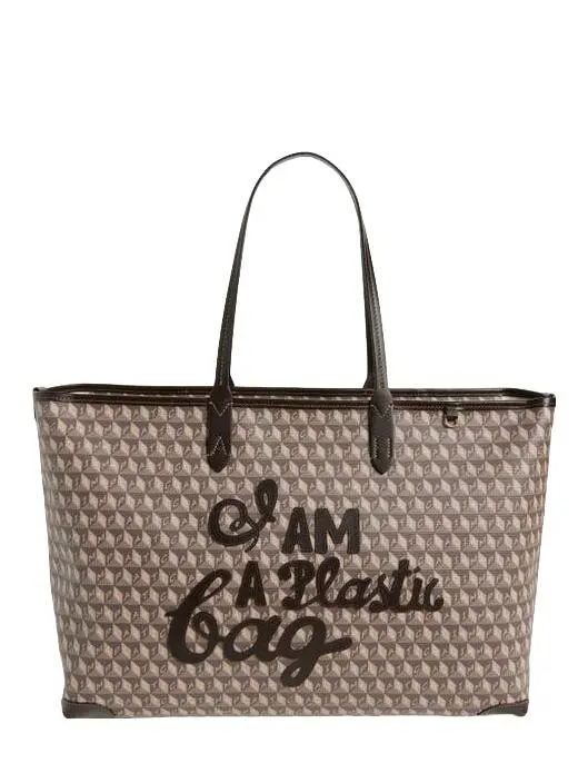 ANYA HINDMARCH I Am A Plastic Bag Recycled Canvas Tote - Truffle