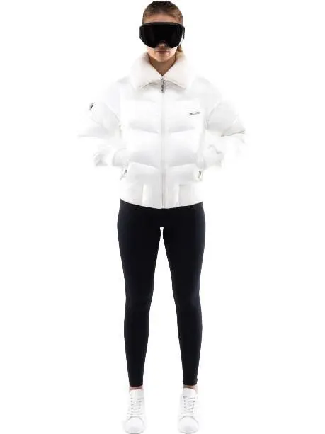 MALIBU SKI CLUB Monogram Classic Bomber - White