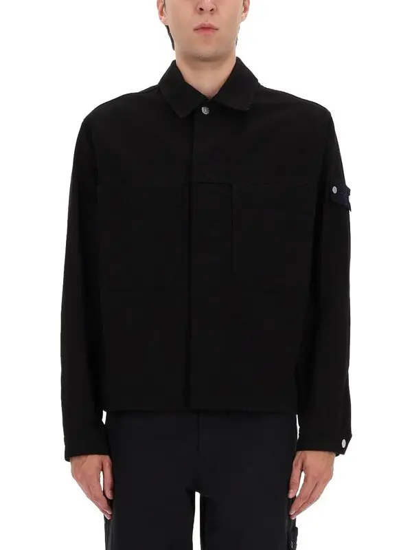 Stone Island Trucker Jacket - Black