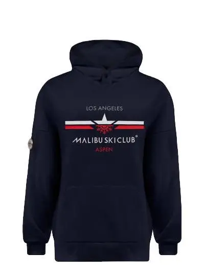 MALIBU SKI CLUB Snow Icon Hooded Sweatshirt - Navy