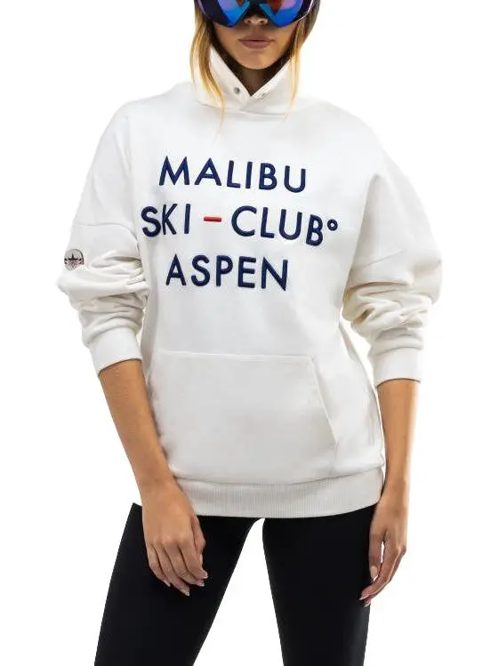 MALIBU SKI CLUB Aspen 3d Hooded Sweatshirt - White