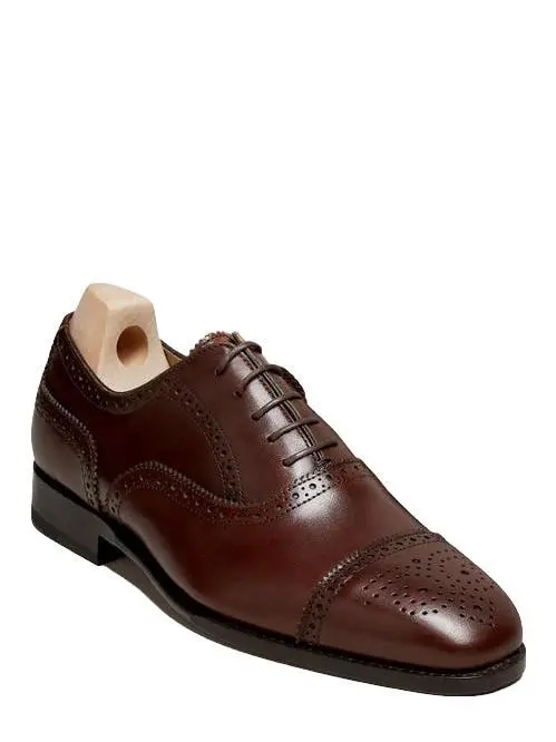 MYRQVIST Strömsö Semi-brogue Oxfords - Dark Mahogany
