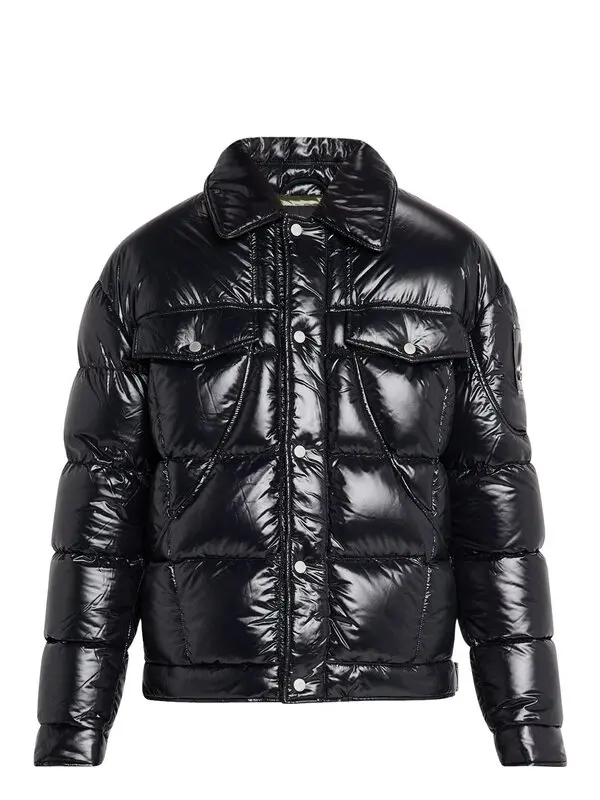 Moose Knuckles Briar Quilted Down Shirt Jacket - Black