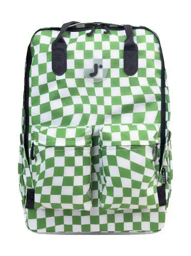J WORLD Timo Multi-functional Laptop Backpack - Matcha Checkers