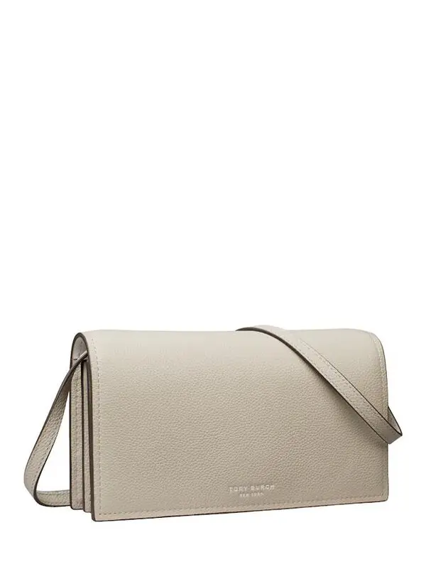 Tory Burch Romy Wallet Crossbody - Dove Gray