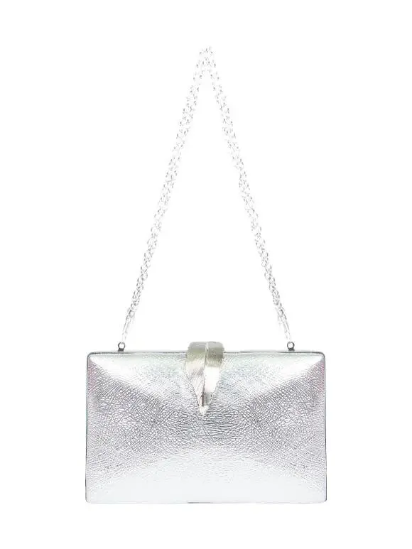 LAUREN LORRAINE Dori Evening Clutch - Silver