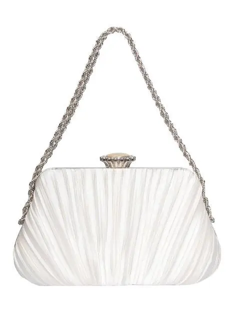 LAUREN LORRAINE Debbie Clutch - White