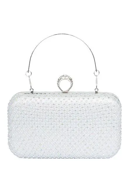 LAUREN LORRAINE Terri Clutch - Silver