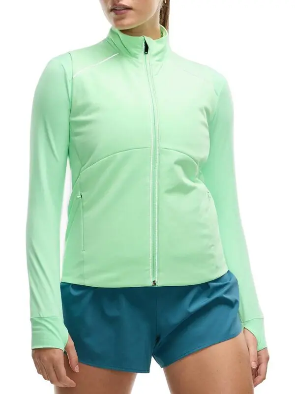 PELOTON Padded Full Zip Run Vest - Mint
