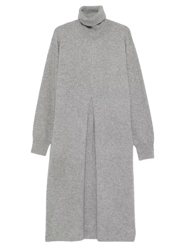 STEIN Roll-neck Wool Dress - Grey