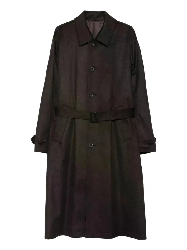 STEIN Cashmere Belted Coat - Brown
