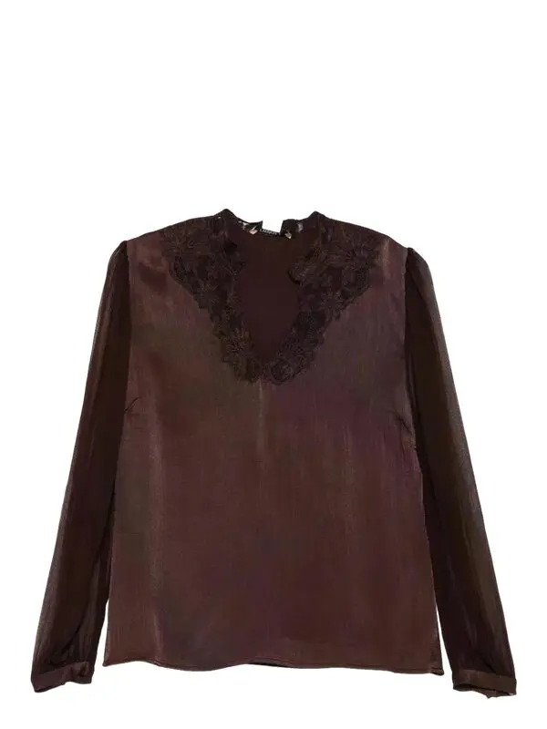TWINSET Lace-detailed Blouse - Brown