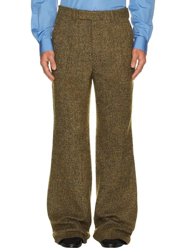 Valentino Garavani Wide Leg Trouser - Verde, Bianco, & Nero