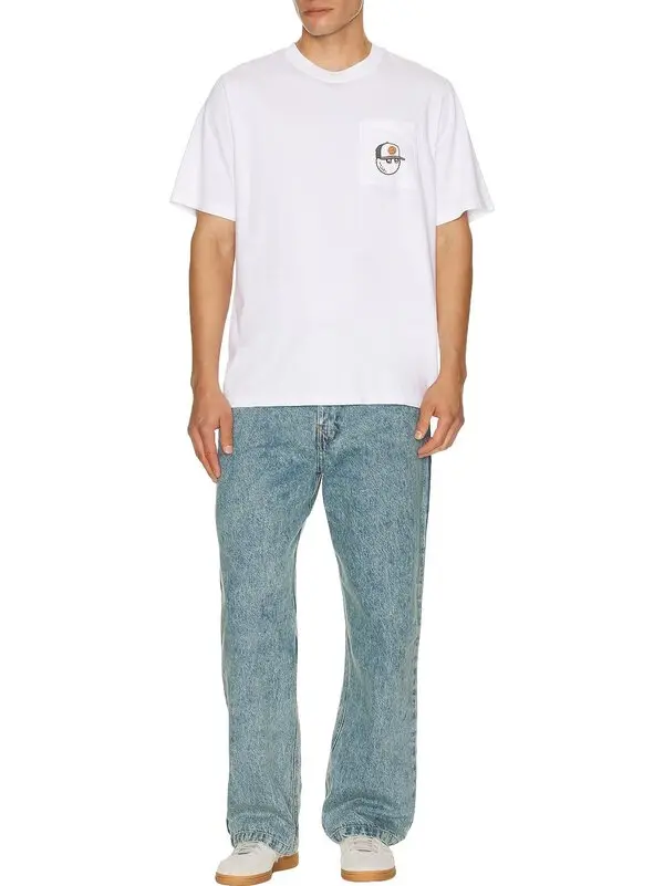 MALBON X Santa Cruz Bermuda Bunker Tee - White