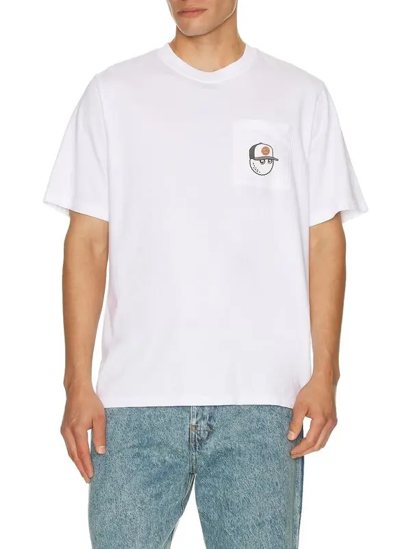 MALBON X Santa Cruz Bermuda Bunker Tee - White