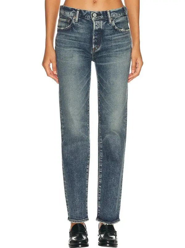 Moussy Vintage Fellsmere Straight Jeans - Dark Blue
