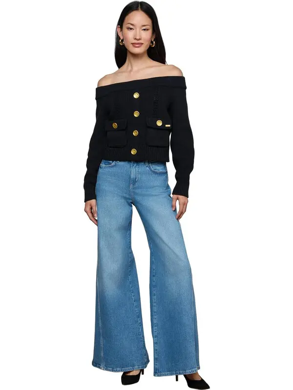 L'Agence Beau Wide-leg Jeans - Kona