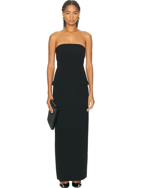 TOTEME Strapless Pocket Dress - Black