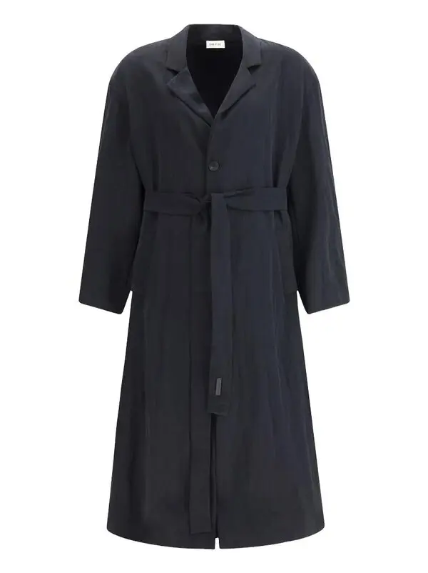 Fear Of God Lyocell-blend Trench Coat - Black