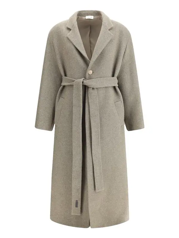 Fear Of God Single-breasted Wool Coat - Brown