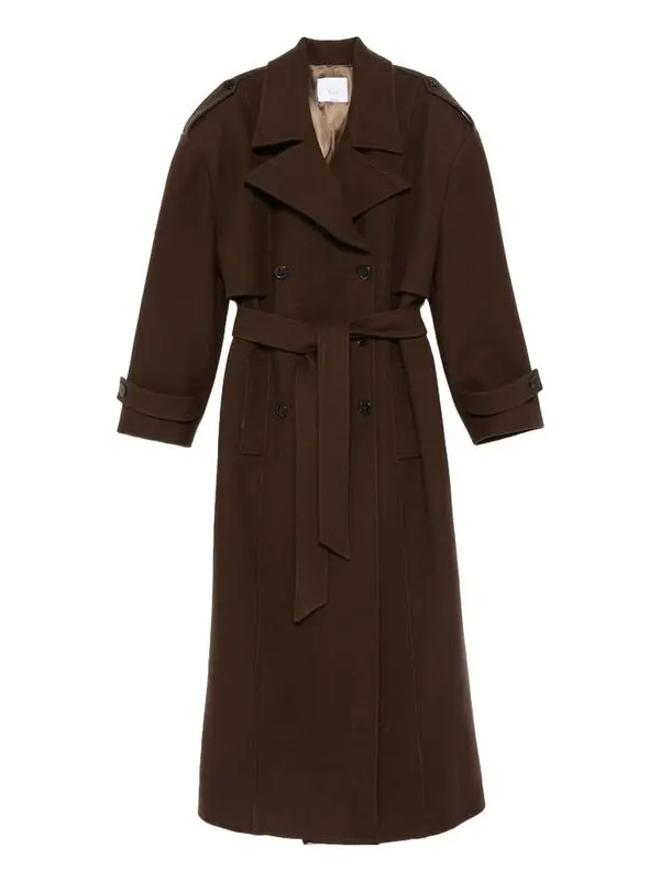 LE SULLY STUDIO Button-front Coat - Brown