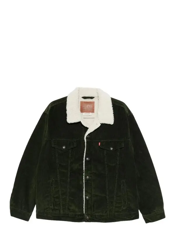 LEVI'S Relaxed Fit Sherpa Trucker - Green