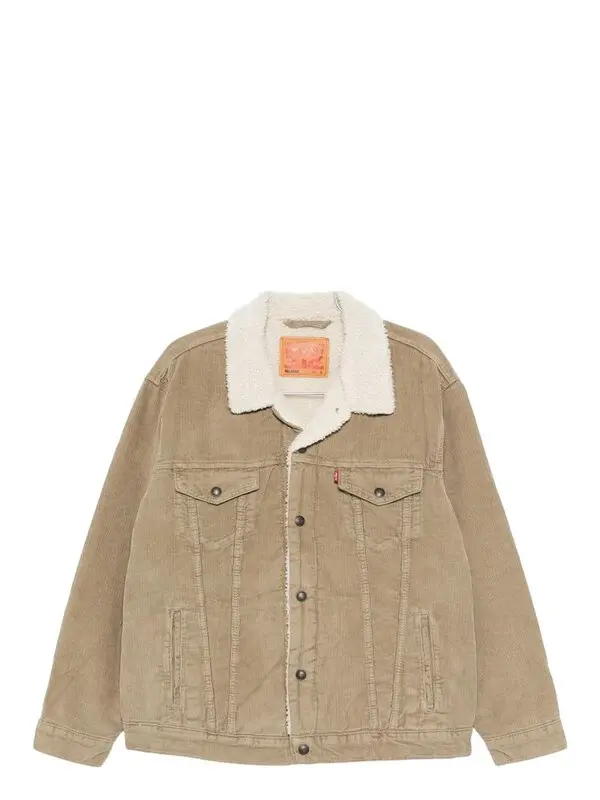 LEVI'S Relaxed Fit Sherpa Tracker Jacket - Beige
