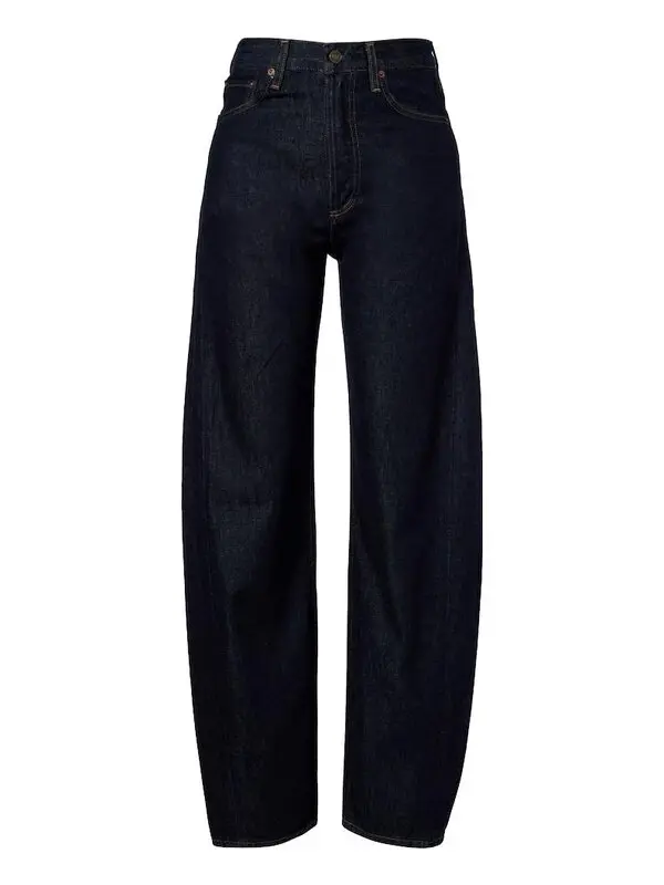 AGOLDE Luna High-rise Barrel-leg Jeans - Blue