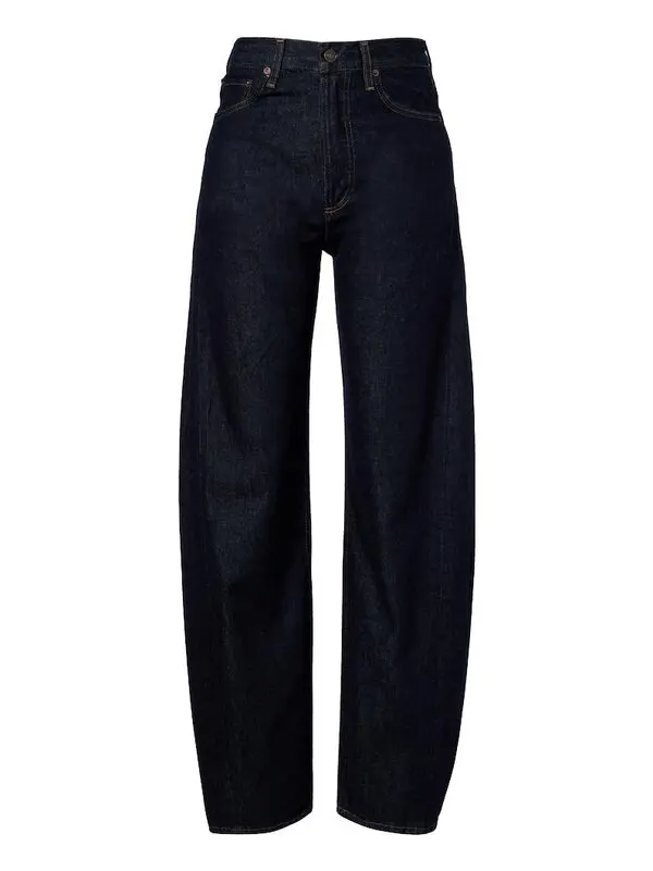 AGOLDE Luna High-rise Barrel-leg Jeans - Blue