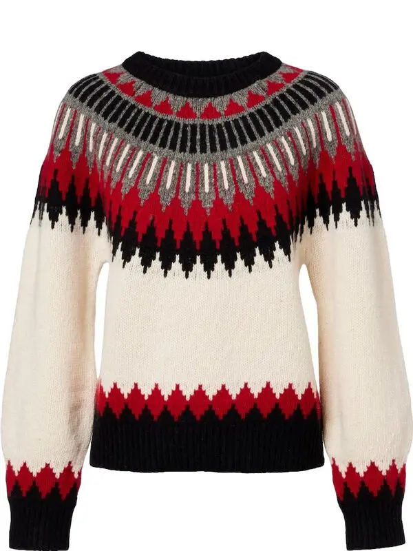 Polo Ralph Lauren Fair Isle Wool And Cashmere Crewneck Sweater - White