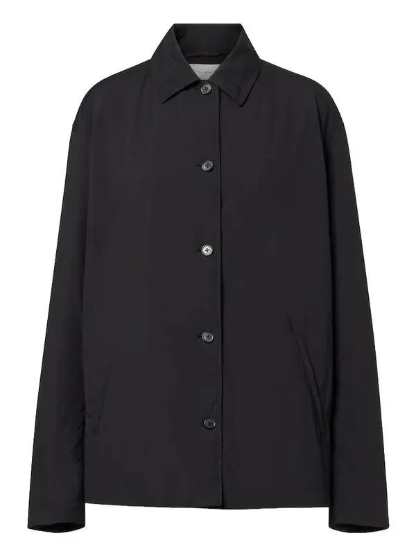 THE ROW Evadne Technical Overshirt - Black