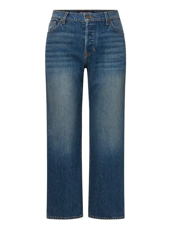 Veronica Beard Leah Mid-rise Straight Jeans - Equinox Blue