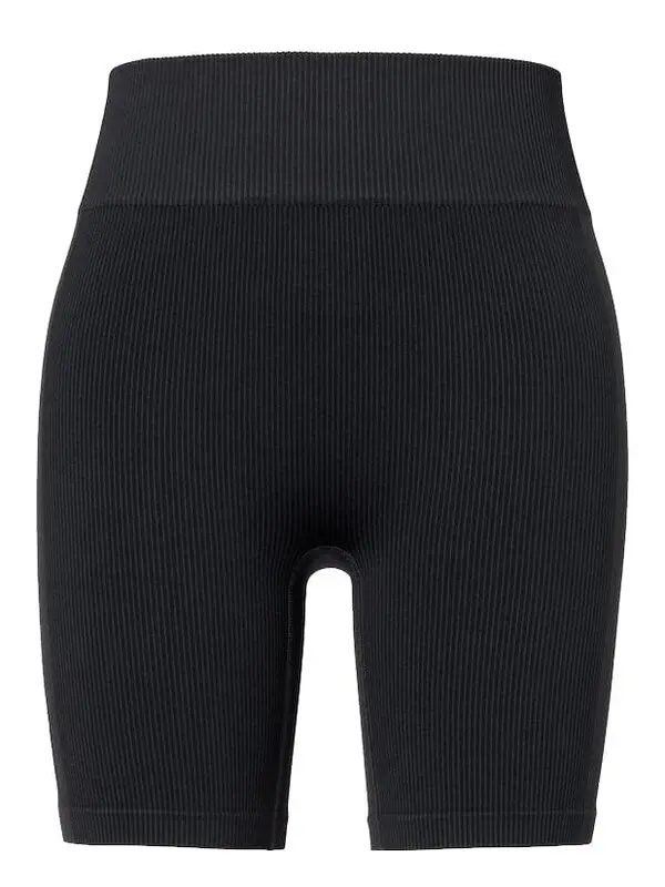 Loewe Ribbed-knit Biker Shorts - Black
