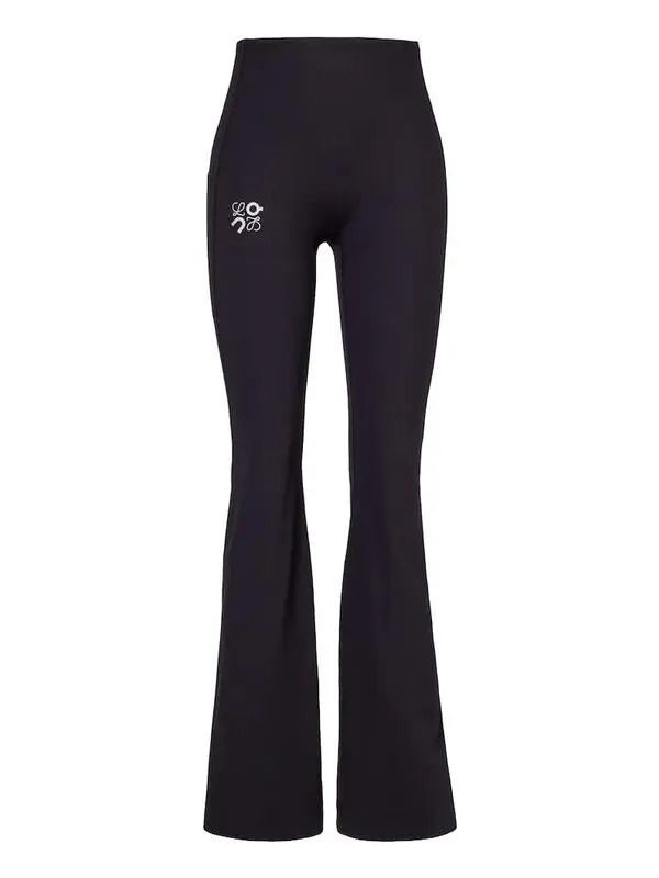 Loewe X On High-rise Flared Leggings - Black