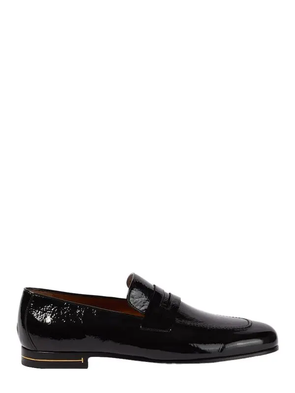 TOM FORD Patent Leather Loafers - Black
