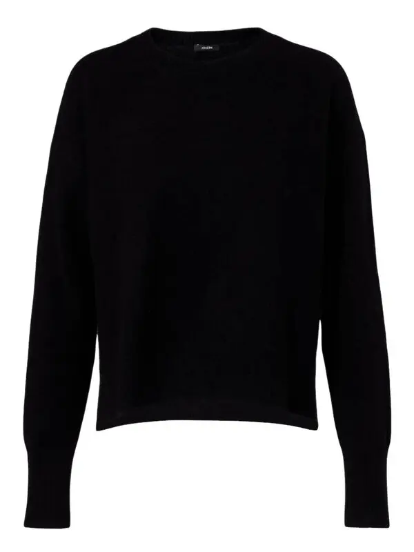 JOSEPH Cashmere-blend Crewneck Sweater - Black