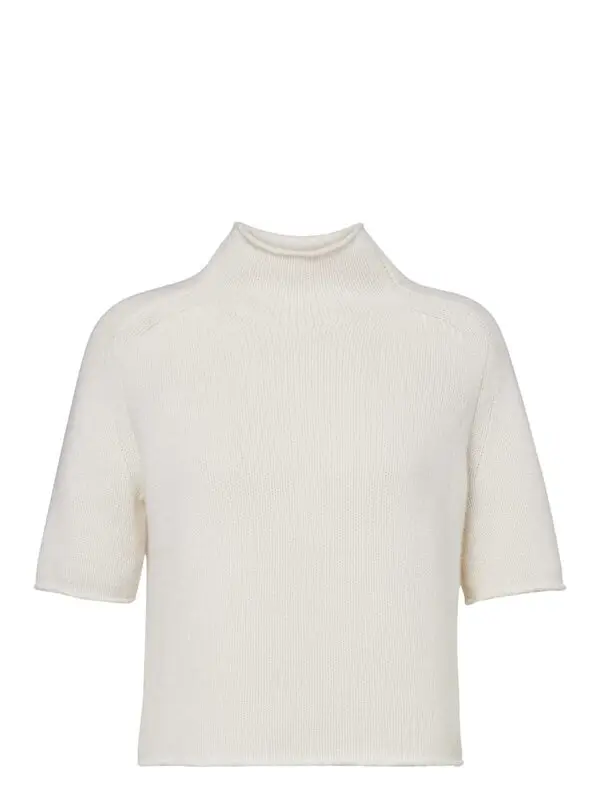 LISA YANG Fride Knitted Cashmere Top - White