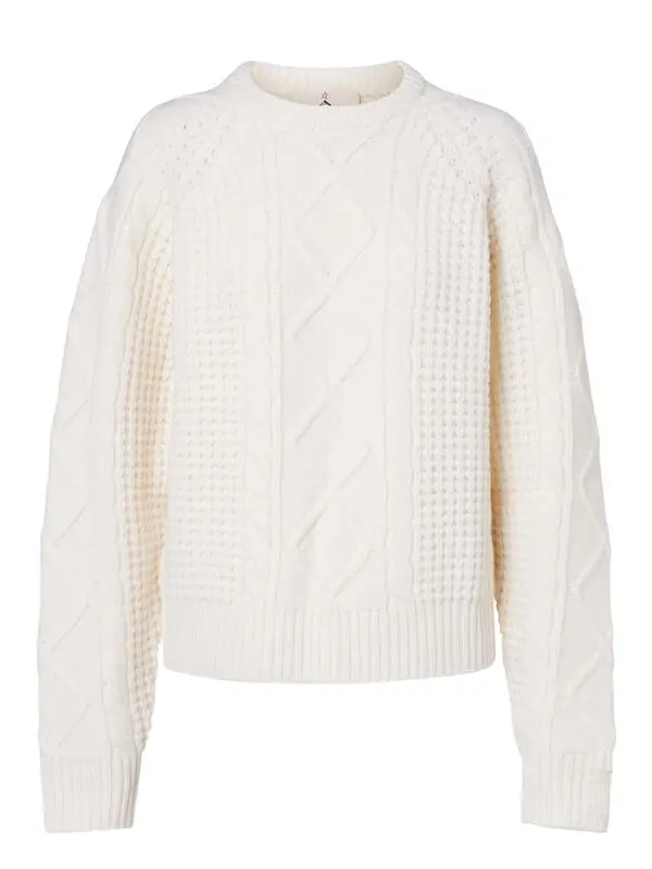 Perfect Moment Crystal Wool Sweater - White