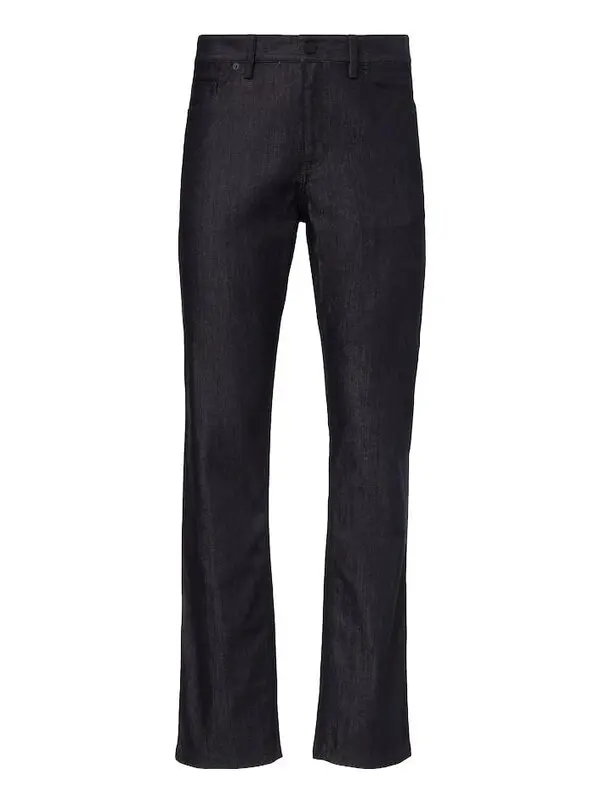 Moncler Mid-rise Straight Jeans - Black