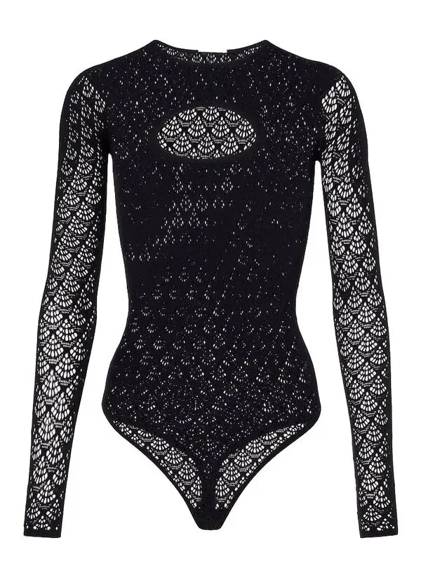 Wolford Cutout Lace Bodysuit - Black