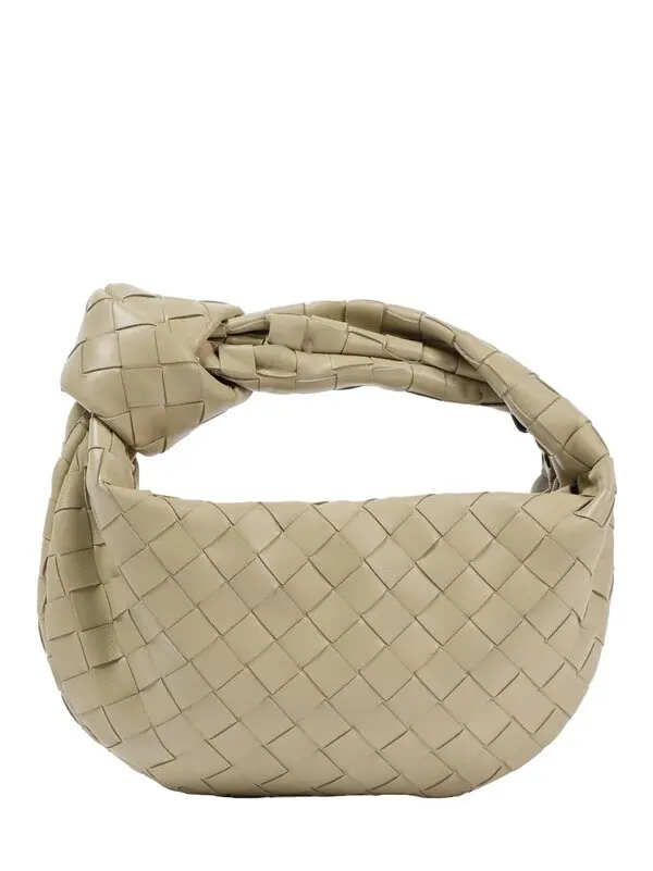 Bottega Veneta Jodie Mini Intrecciato Leather Shoulder Bag - Beige