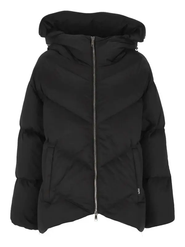 Add Hooded Down Jacket - Black