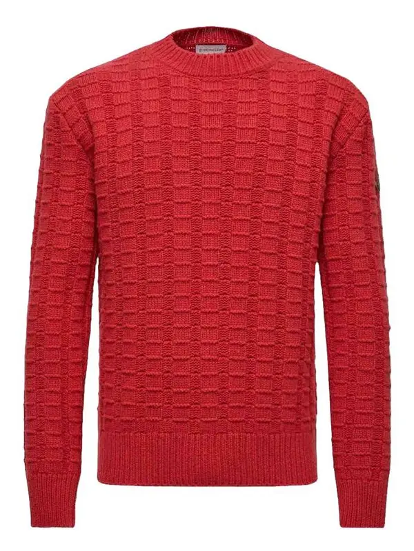 Moncler Wool Cashmere Sweater - Red
