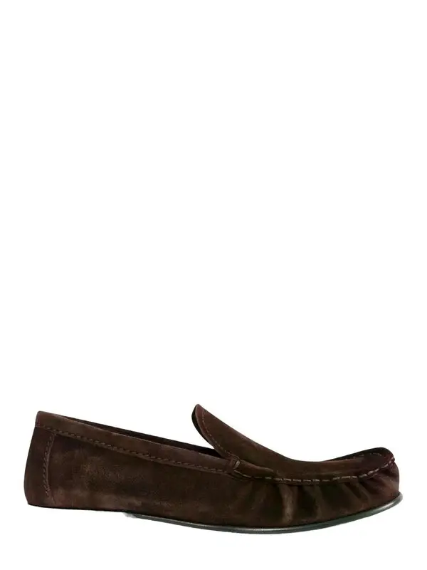 Miu Miu Suede Loafers - Brown