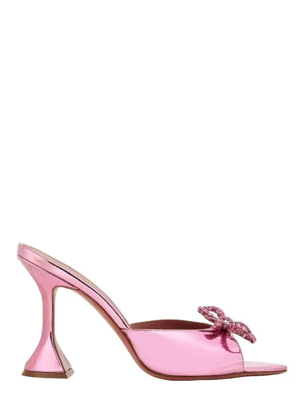 Amina Muaddi Rosie Crystal-embellished Mules - Pink