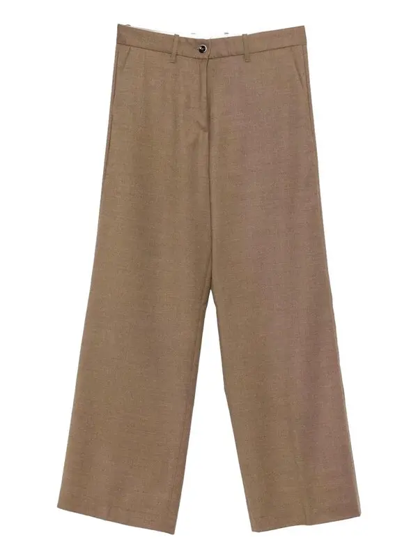 NINE:INTHE:MORNING Button-fastening Trousers - Brown