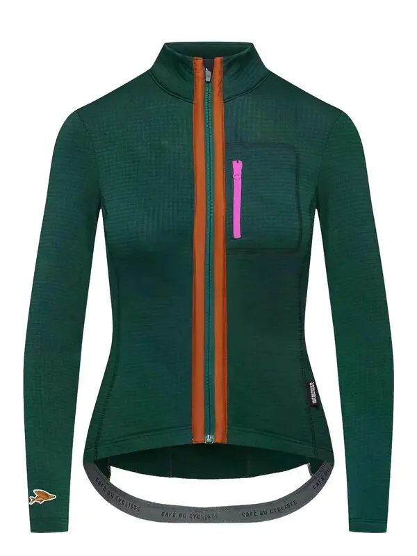 Cafe Du Cycliste Lorenne Zip-front Jacket - Green