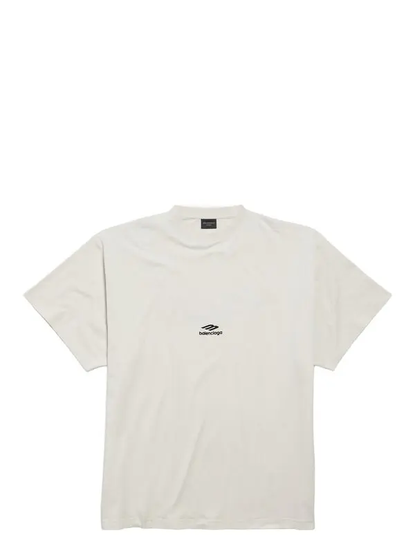 Balenciaga 3b Sports Icon Oversized T-shirt - White